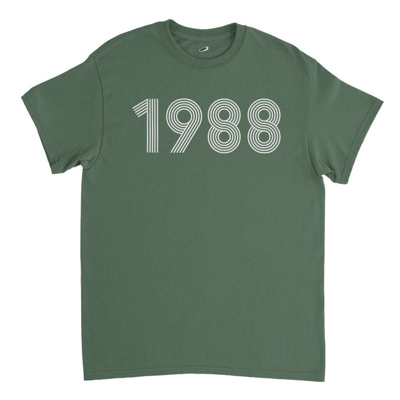 T-shirt Year Number 70s Vintage Design Any Age Birthday Shirt Retro ...