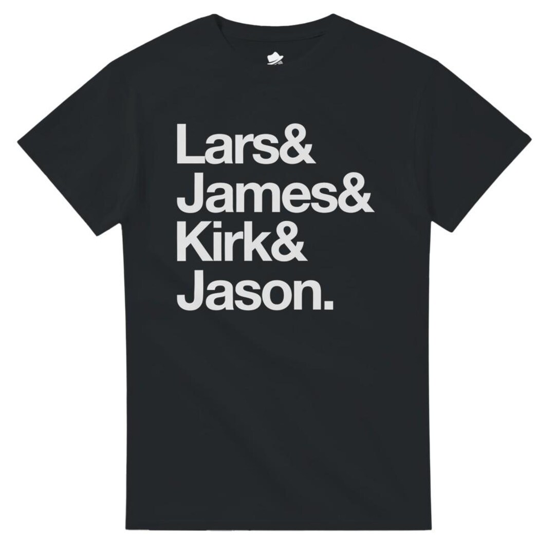 T-shirt Metallic Shirt Lars James Kirk Jason Lars Ulrich James Hetfield ...