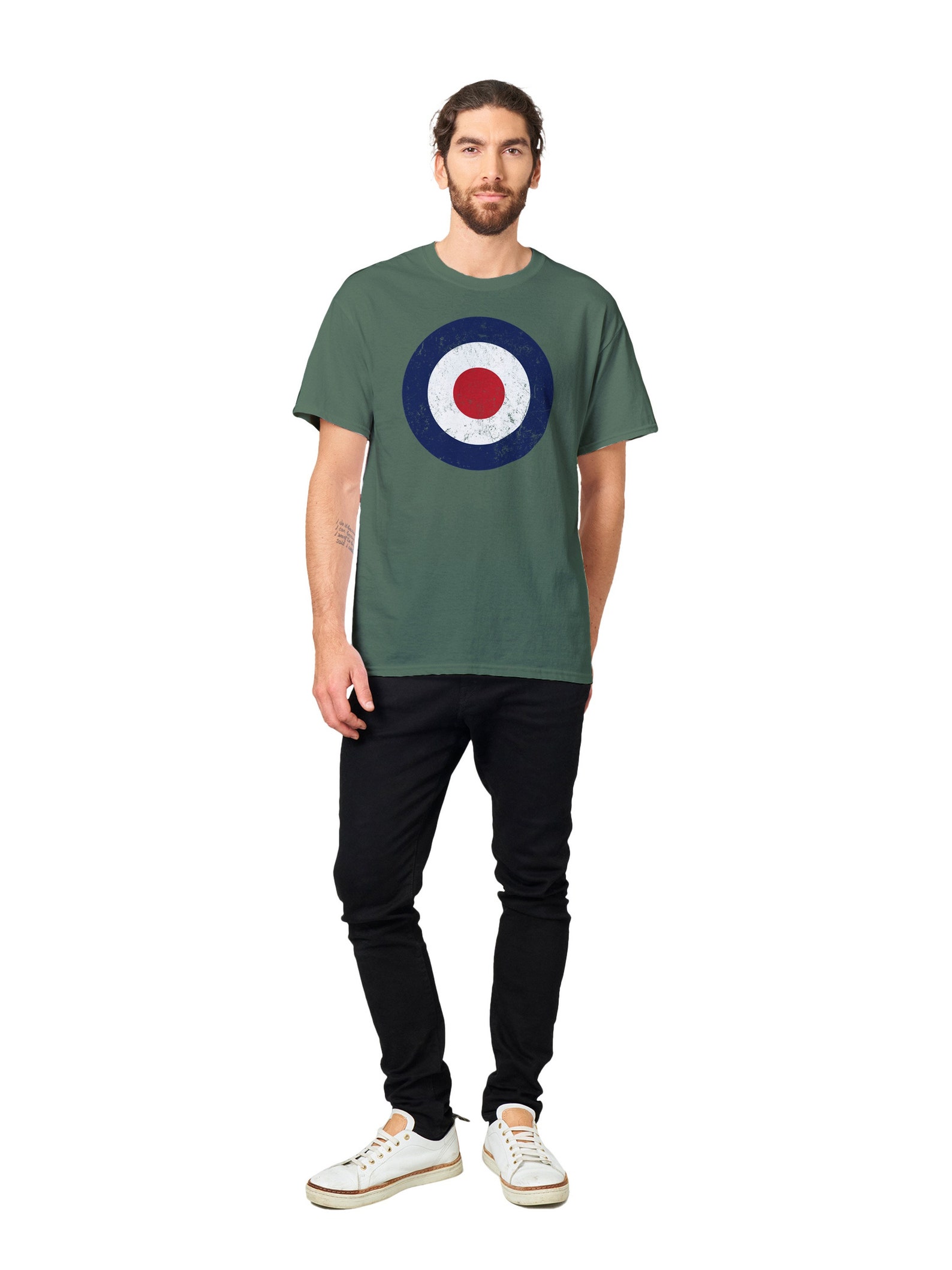 T-shirt Royal Air Force Shirt RAF Shirt RAF Roundel Target Bullseye Red ...