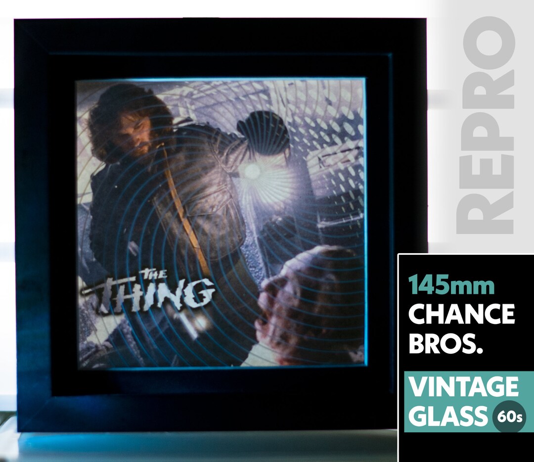 THE THING 1982 1960s Chance Bros Glass Fronted HQ Repro Print. 150mm ...