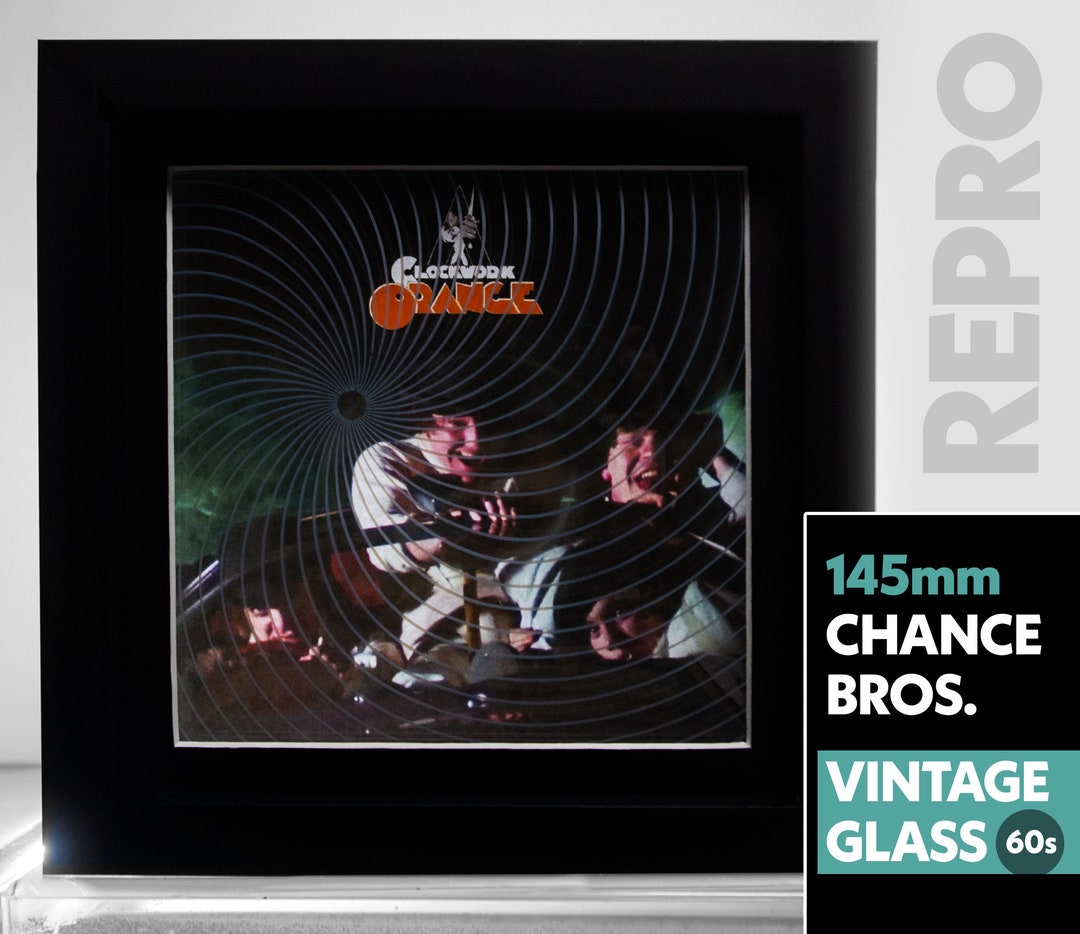 A CLOCKWORK ORANGE 1971 1960s Chance Bros Glass Fronted HQ Repro Print ...