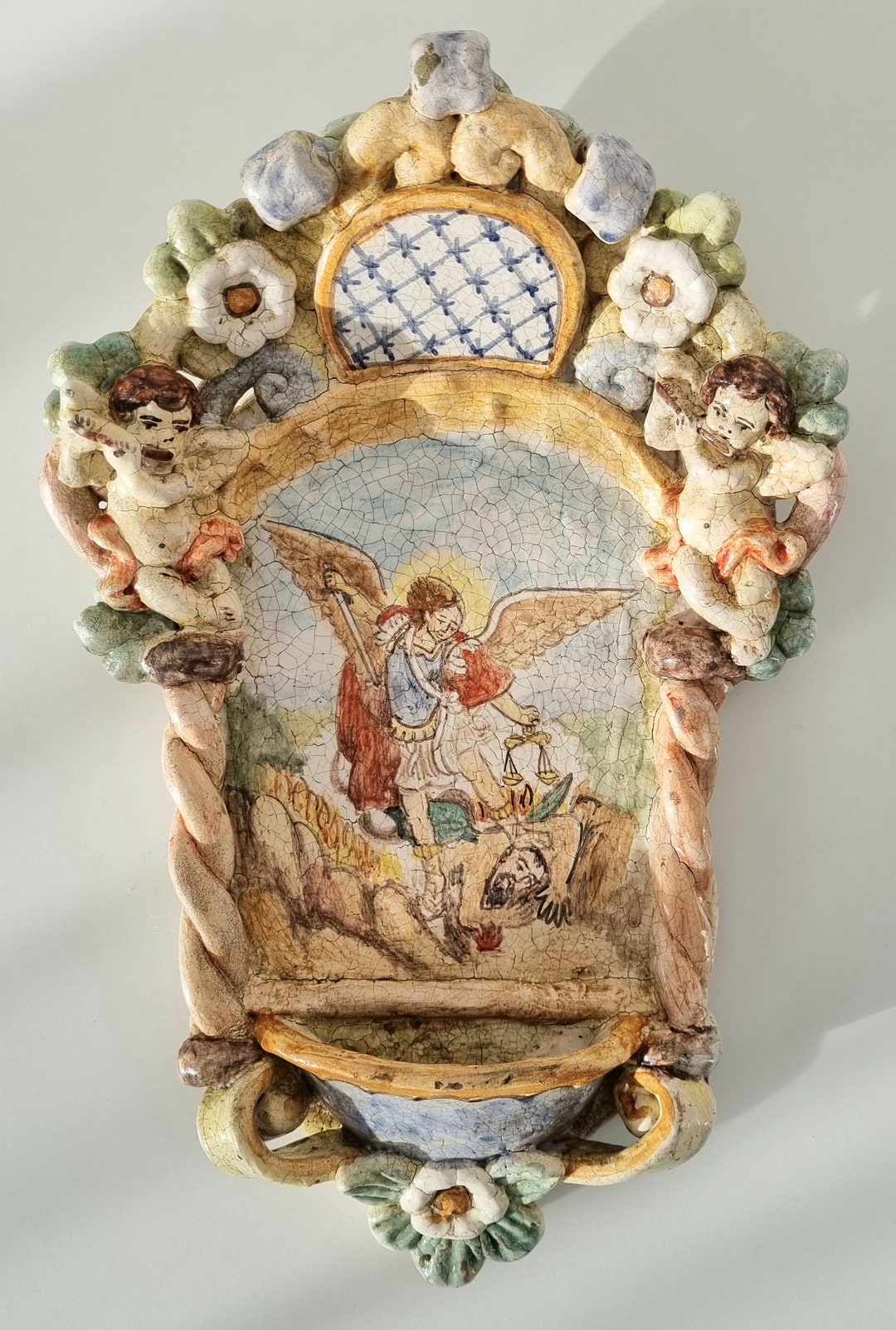 St. Michael the Archangel Holy Water Font - Etsy UK