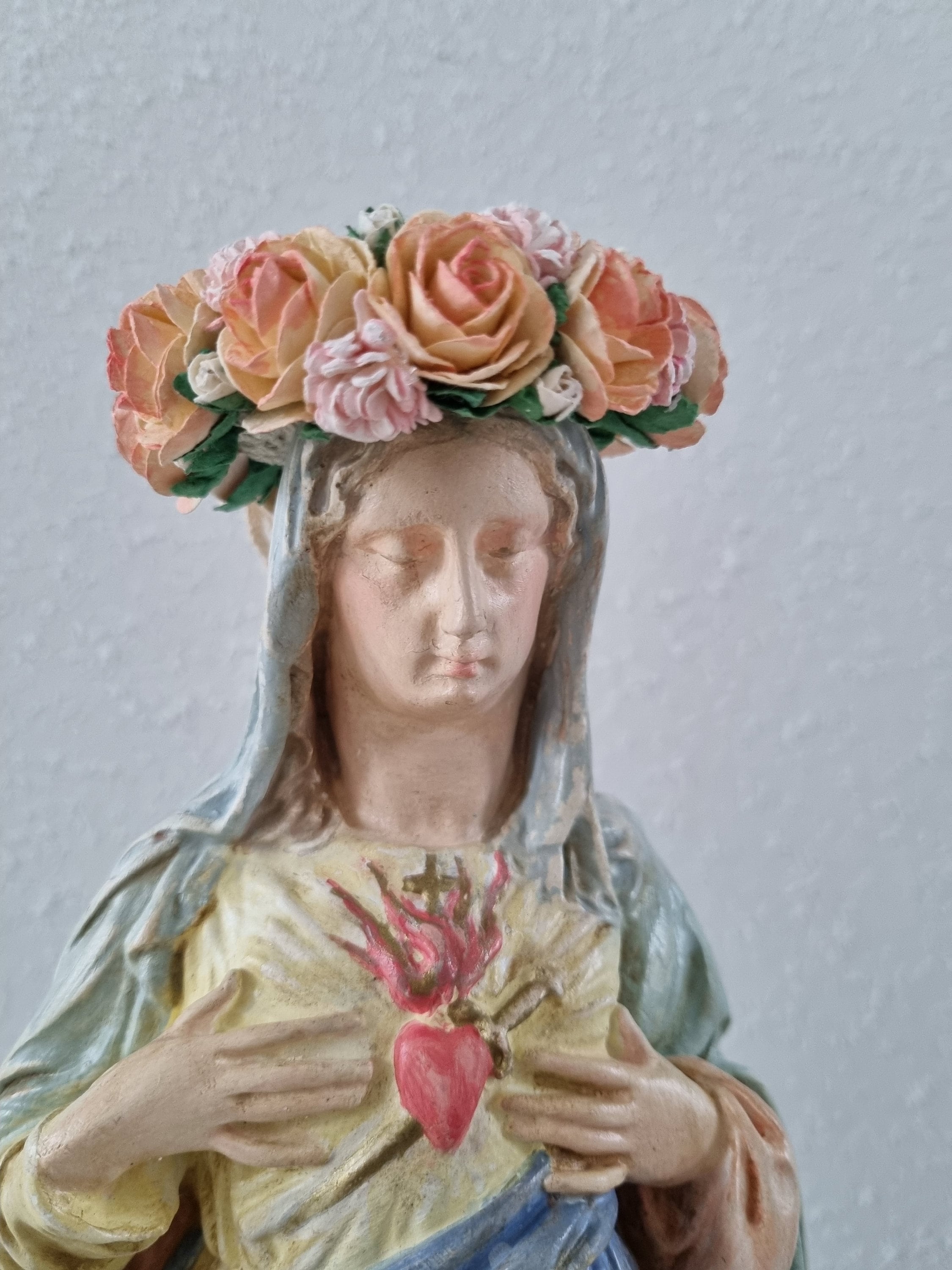 Immaculate Heart of Mary Sculpture - Etsy