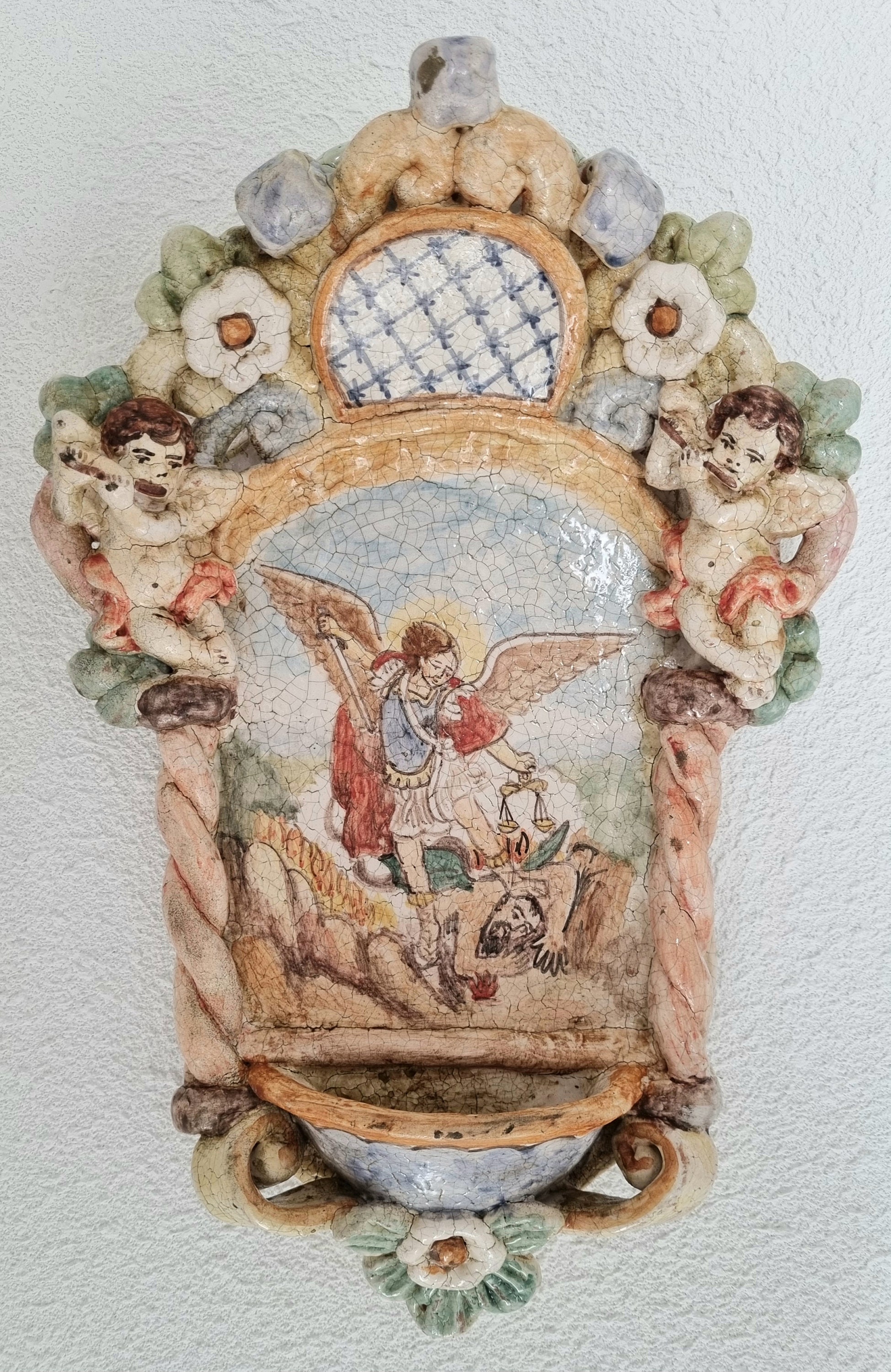 St. Michael the Archangel Holy Water Font - Etsy