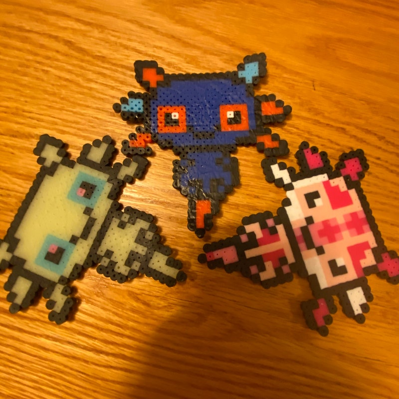 Axolotl Perler Beads - Etsy