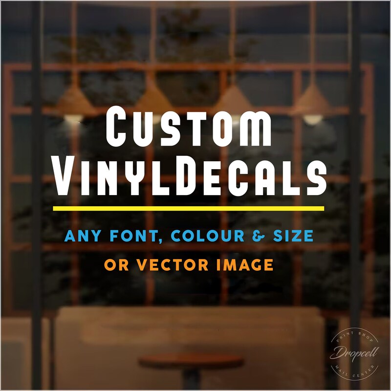 Storefront Window Decals - Etsy