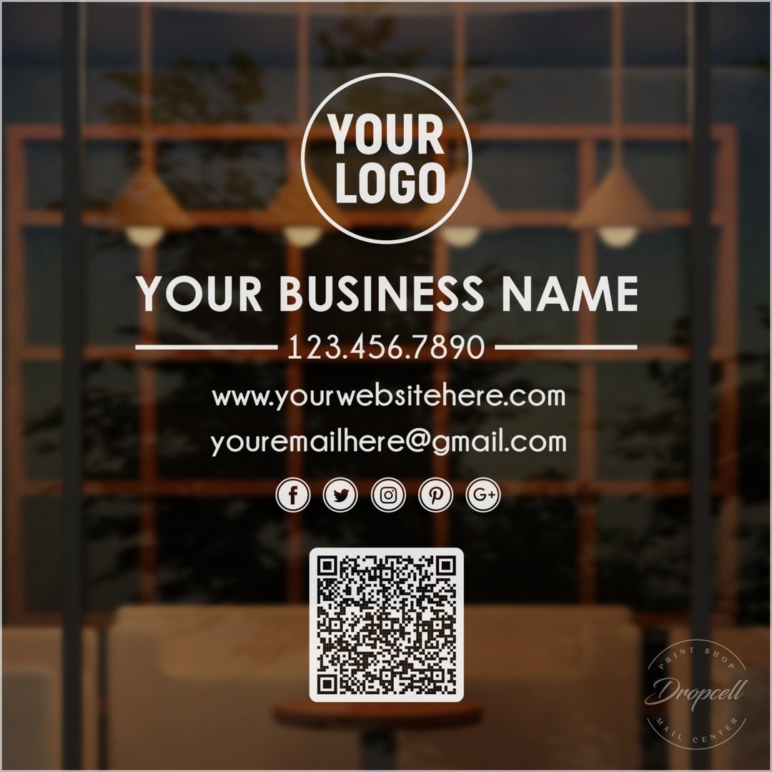 Custom Vinyl Decals - Personalized Logos and Letterings - Storefront ...