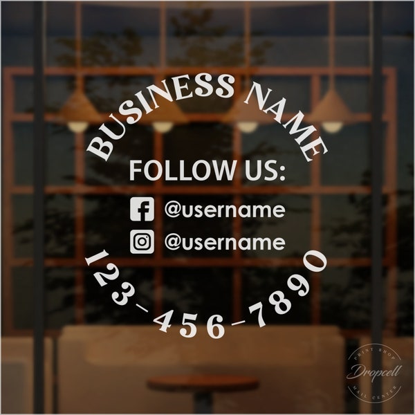 Customizable Window Decal - Etsy