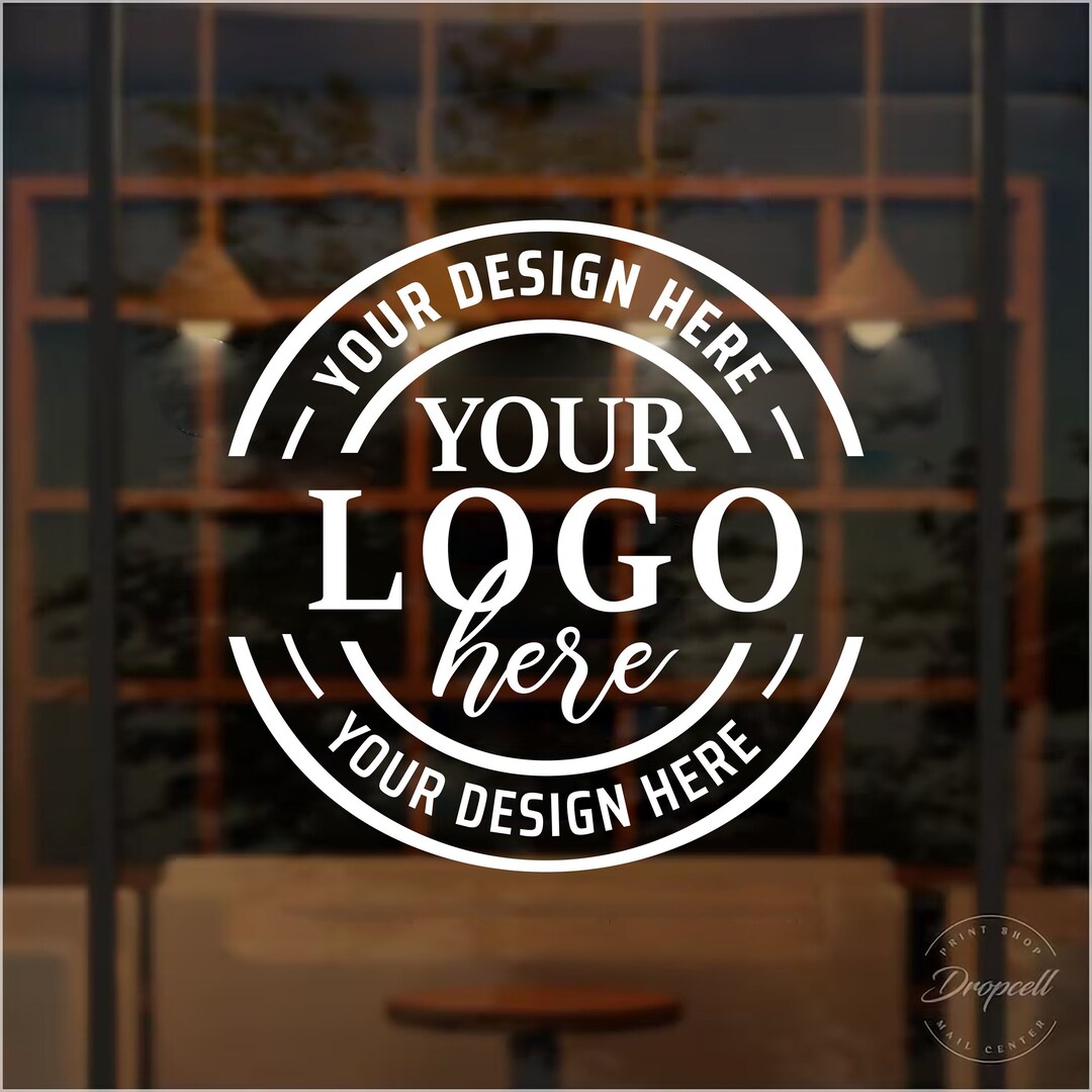Business Logos Decals - Shop Logos - Die Cut Logos - Custom Single ...