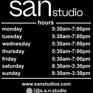 Store Hours Decal Hours of Operation Sticker Business Hours Decal ...