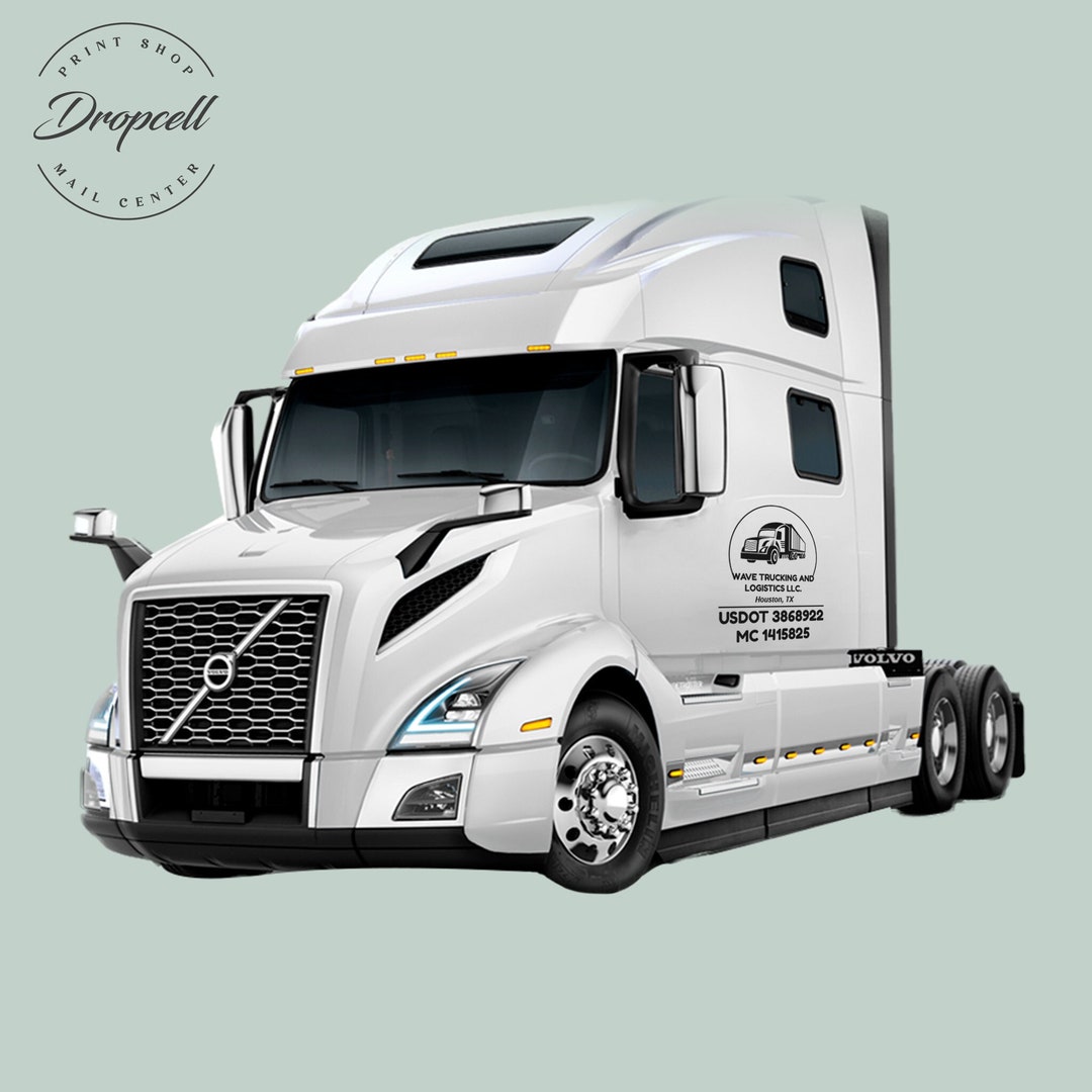 Custom US Dot Decals - Truck Stickers - Fleet Lettering - Van Stickers ...