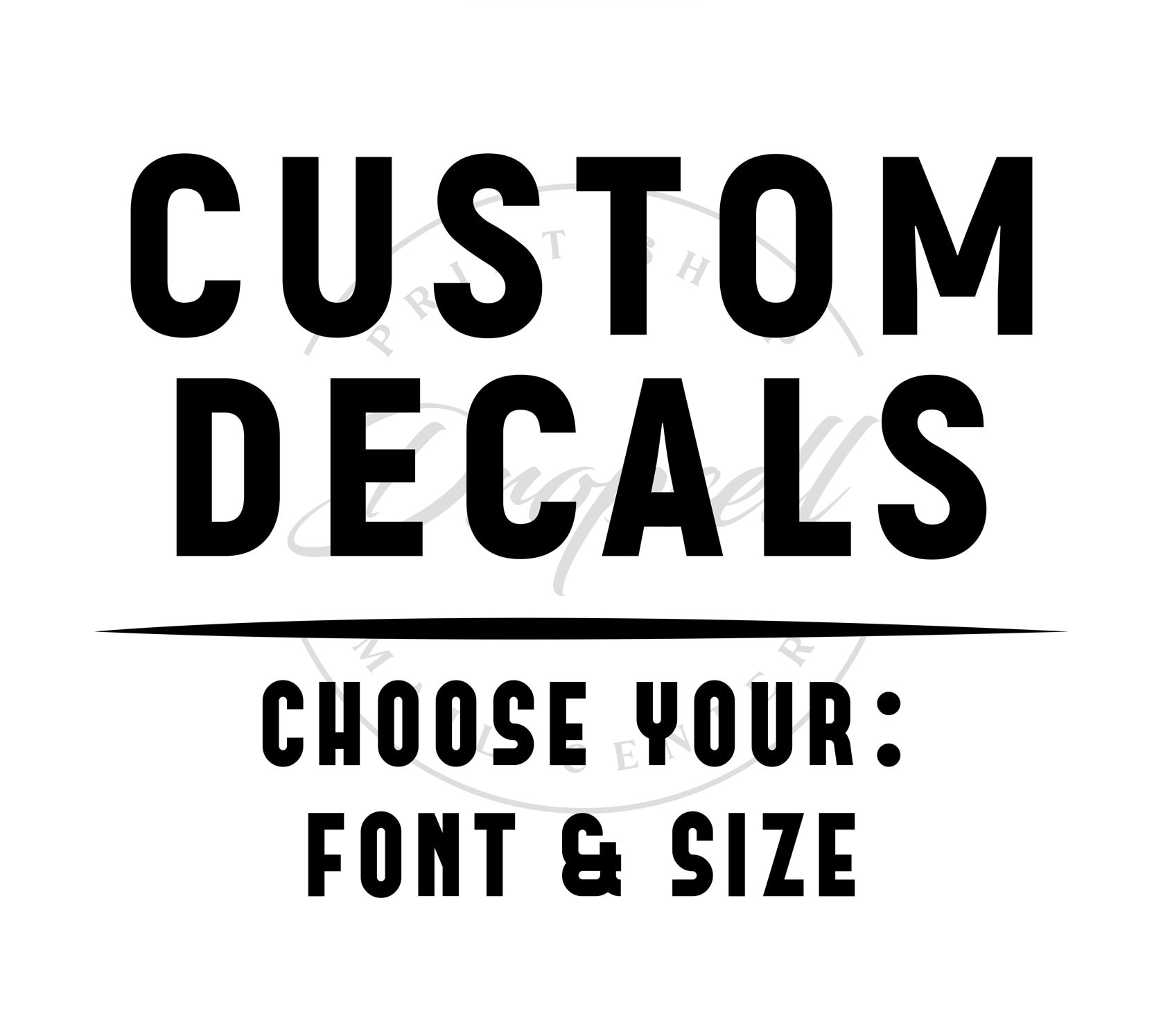 Custom Vinyl Decals Personalize Your Decals Windows, Laptops, Mirrors ...