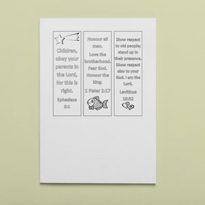 Bible Verse Coloring Bookmarks: Respect Scripture (PDF) - Etsy