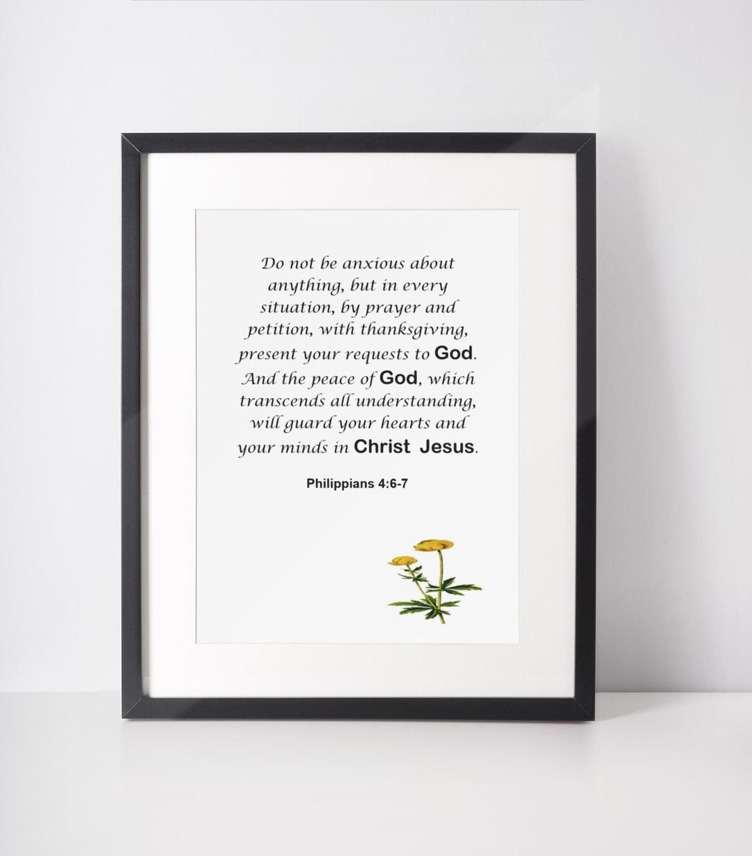 Philippians 4:6-7, Do Not Be Anxious, Wall Art, Instant Download ...