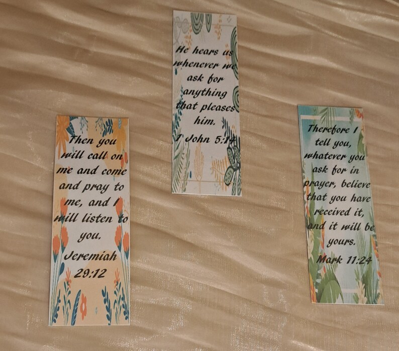 Prayer Bookmarks, Religious Gifts for Women, Scripture Prints ...