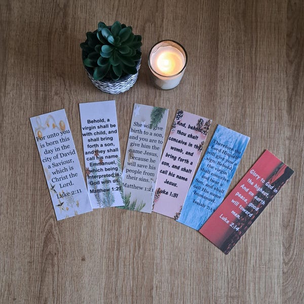 Nativity Bookmark - Etsy
