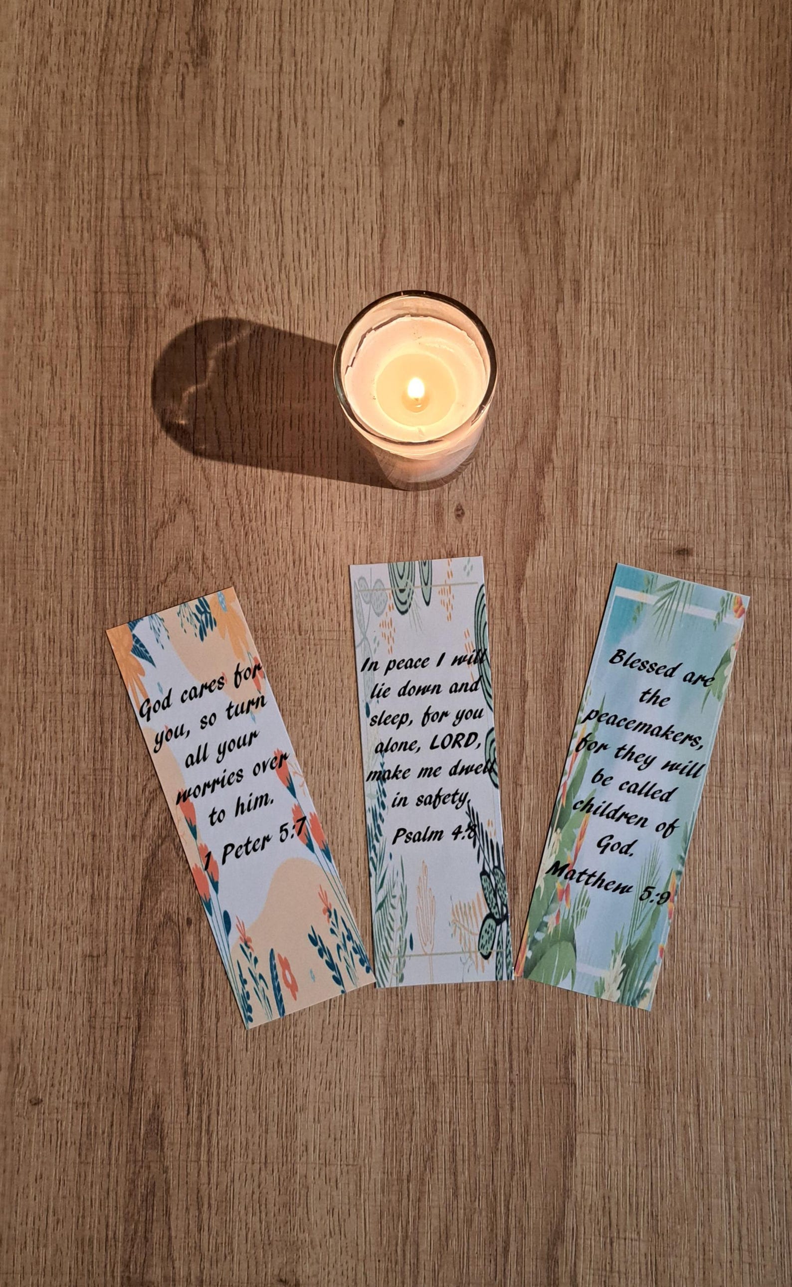 Printable Peace Bookmarks, Bookmarks for Women, Christian Encouragement ...