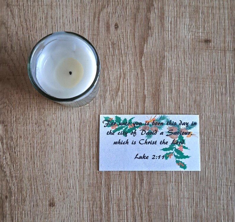 Bible Verse Christmas Cards, Printable Scripture Cards, Memory Verse ...