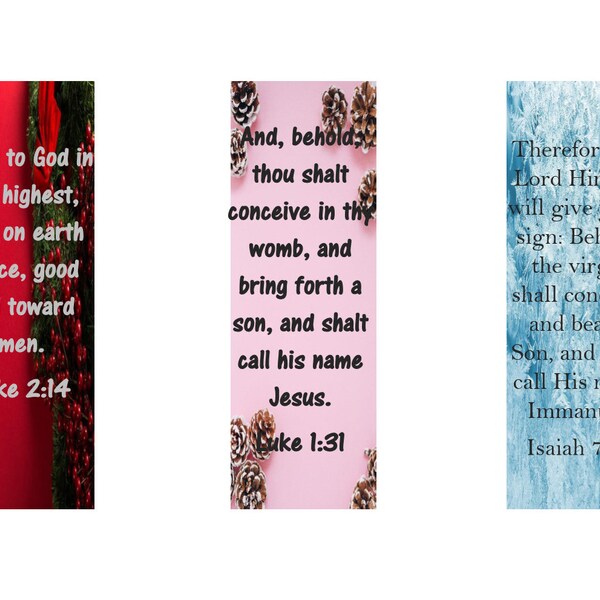 Nativity Bookmark - Etsy