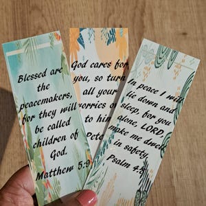 Christian Bookmark, Religious Bookmark, Bookmark Gift Baptism ...