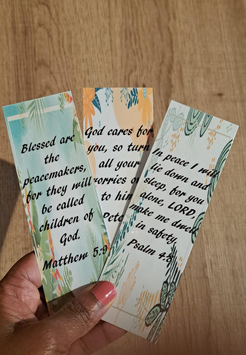 Christian Bookmark, Religious Bookmark, Bookmark Gift Baptism ...