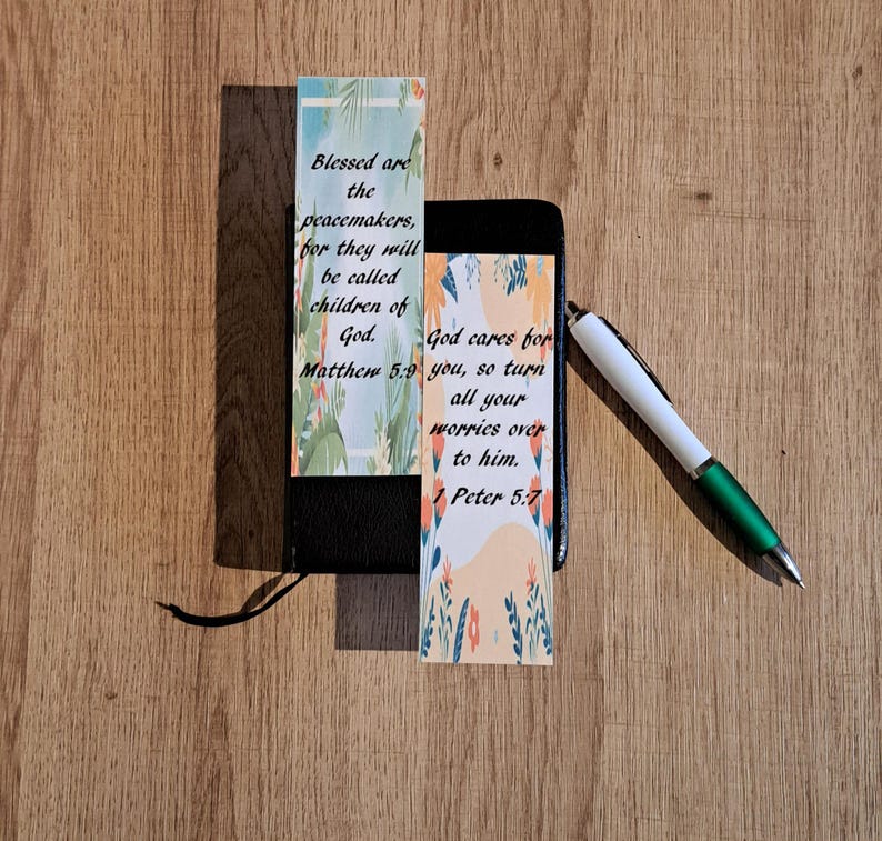 Printable Peace Bookmarks, Bookmarks for Women, Christian Encouragement ...