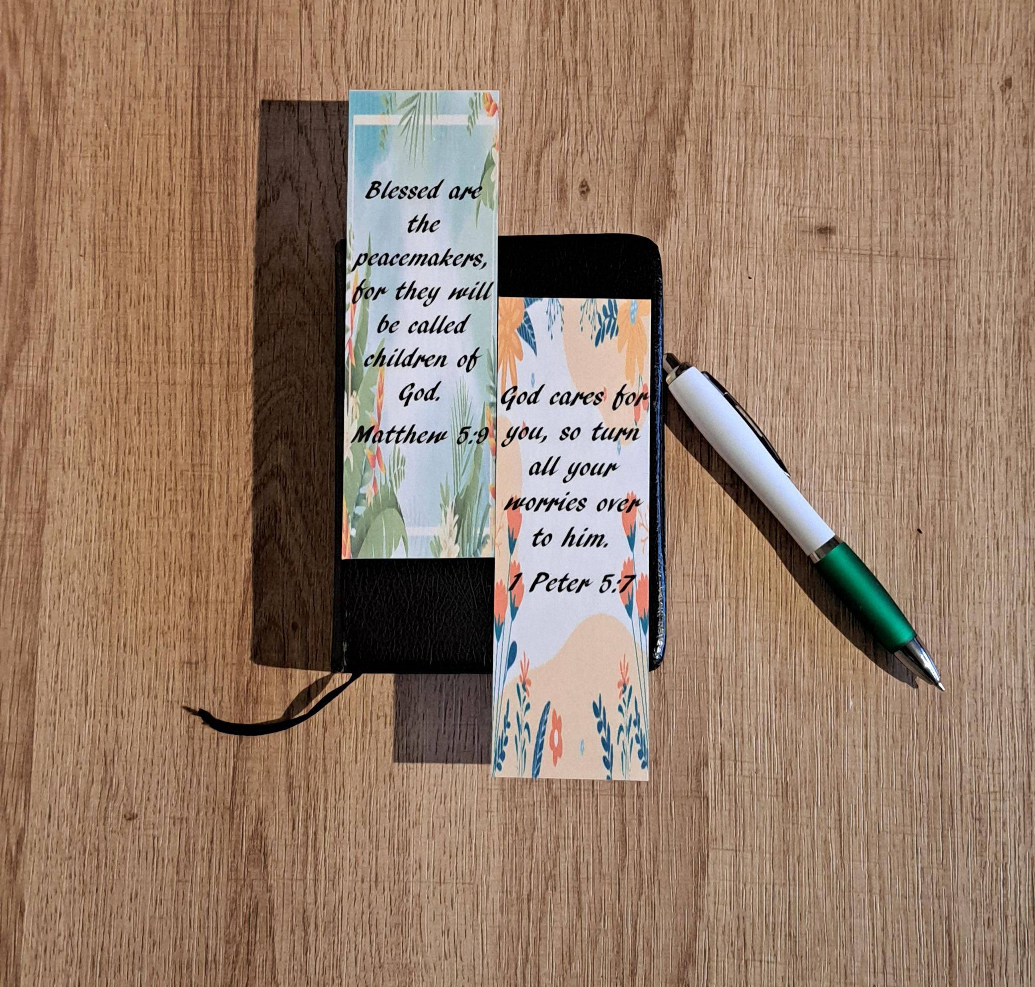 Christian Bookmark, Religious Bookmark, Bookmark Gift Baptism ...