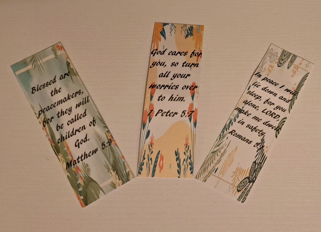 Peace Bookmarks Bookmarks for Women Christian Encouragement - Etsy