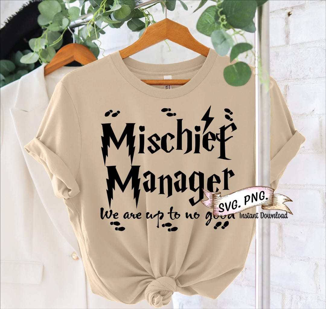 Mischief Manager SVG, Bachelorette Party PNG Files (digital Download ...
