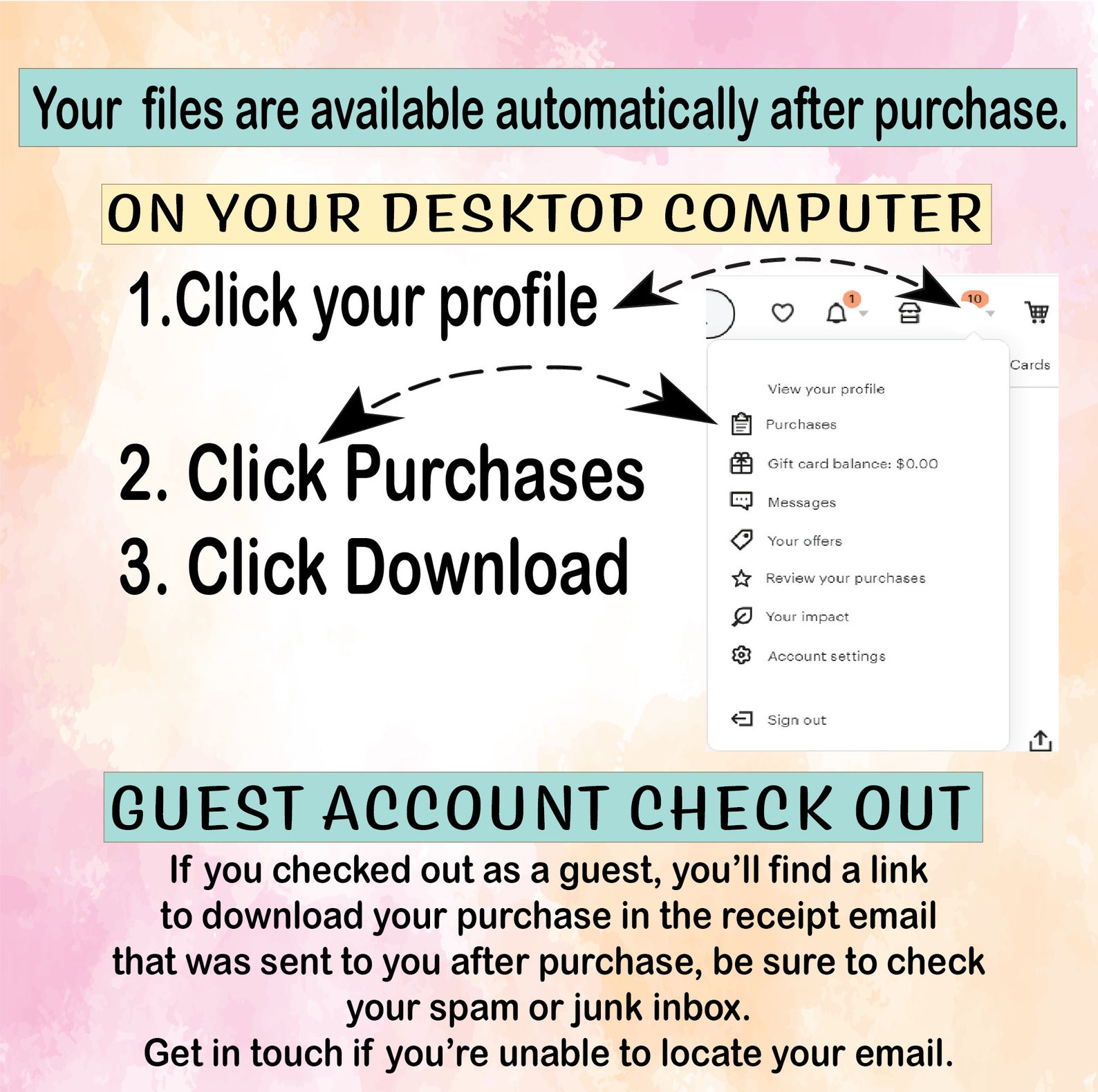 Metallic Rose Gold Svg, Png, Instant Download - Etsy