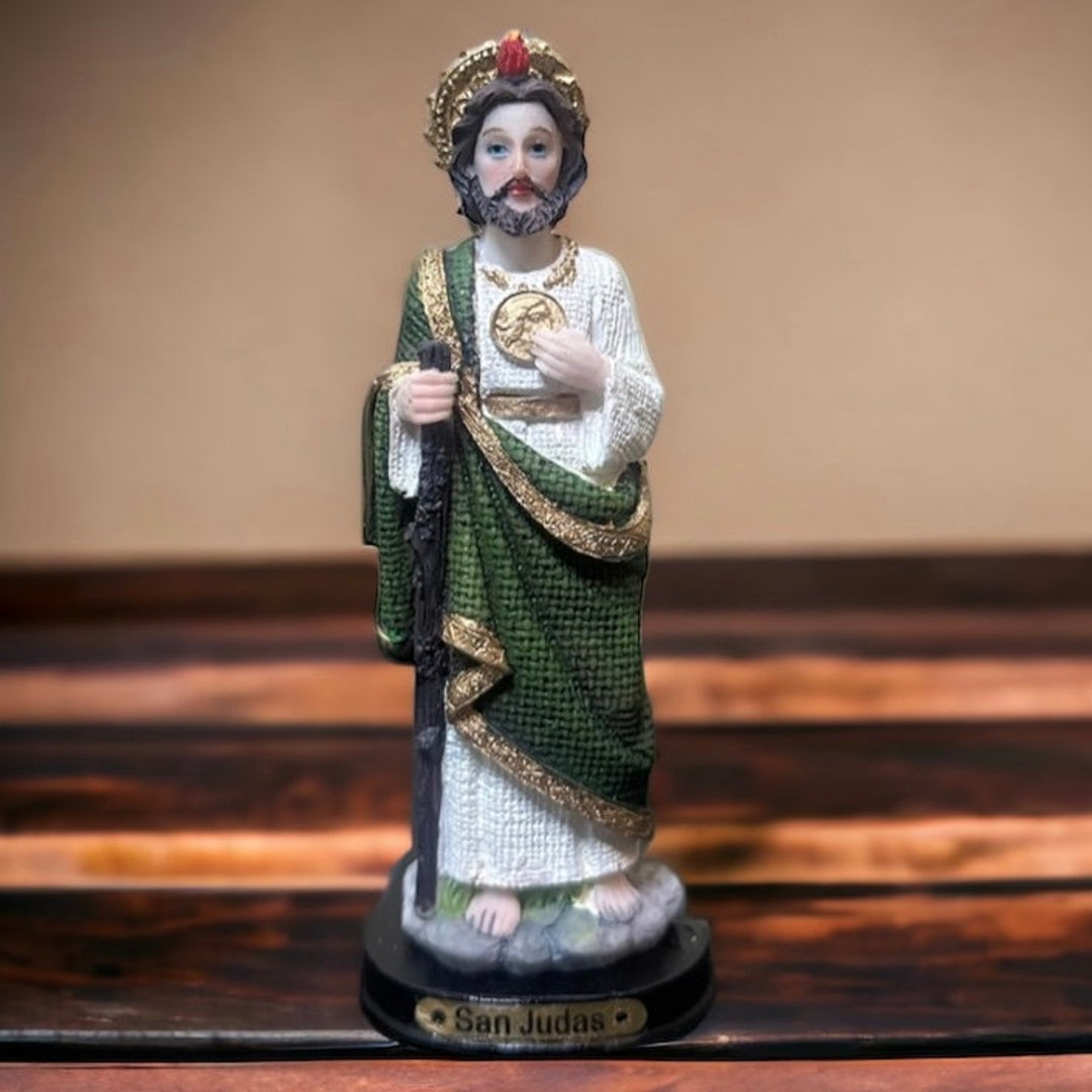 San Judas Tadeo Statue St Jude Thaddeus Statue 5inch - Etsy