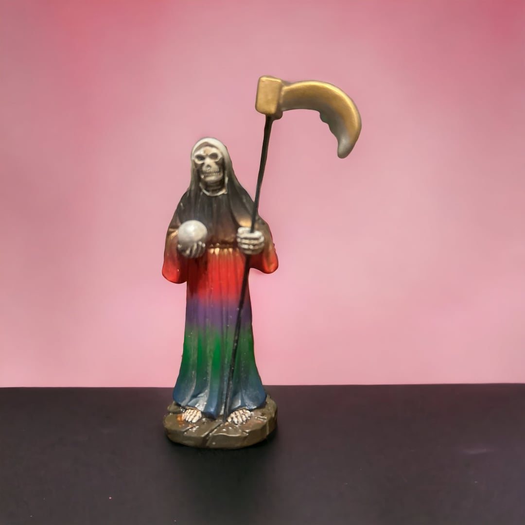Santa Muerte Statue Holy Death Statue 3” Resins - Etsy