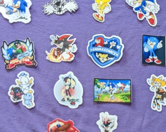 Sonic the Hedgehog Stickers classic Set 1 Sonic SEGA 90s - Etsy