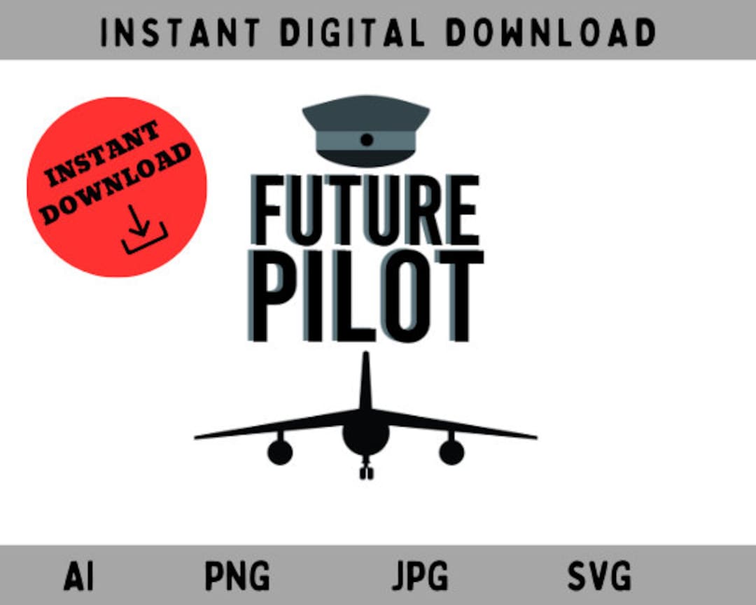 Future Pilot Svg Png Ai Infant Toddler Pilot Print Boy Girl Onesie ...