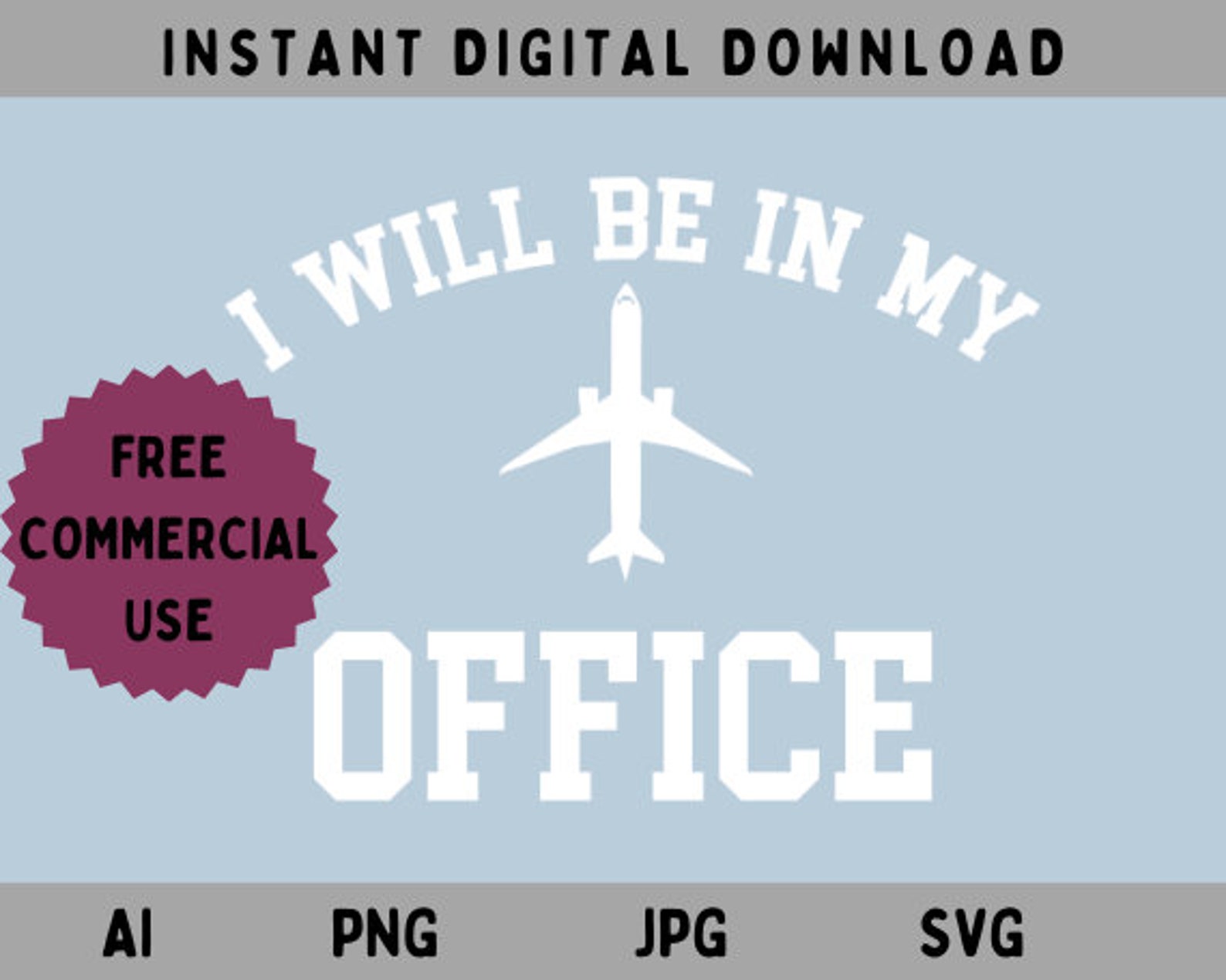 Pilot SVG I Will Be in My Office Svg Funny Pilot Svg CFI Student Pilot ...