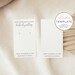 Minimal Custom Earring Display Cards - Jewelry Display Cards - Editable ...