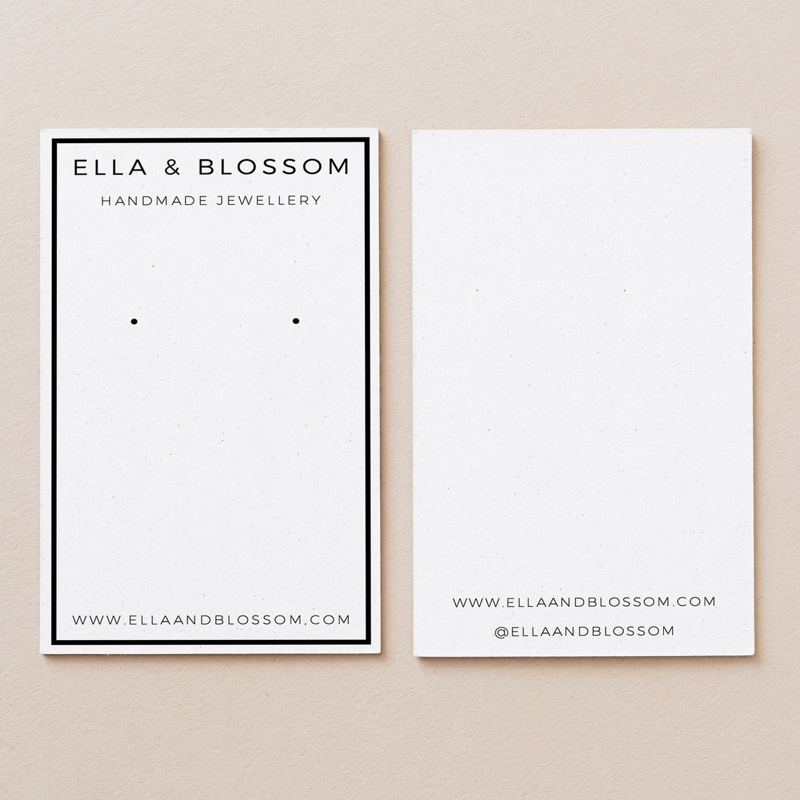 Minimal Custom Earring Display Cards - Jewelry Display Cards - Editable ...