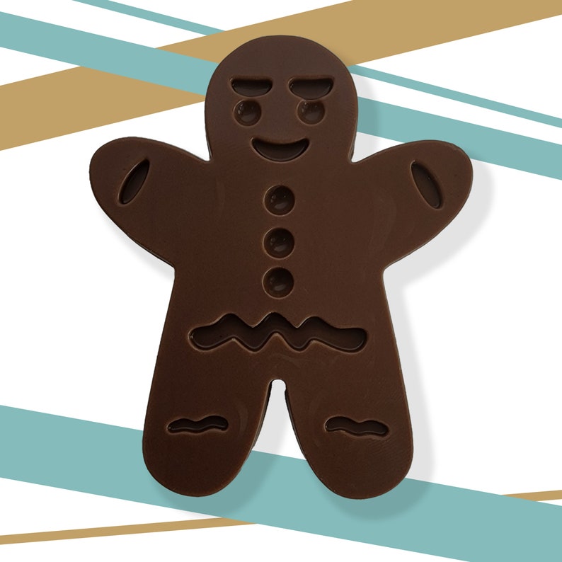 Gingerbread Man Chocolate Bar (box of 5) - Etsy