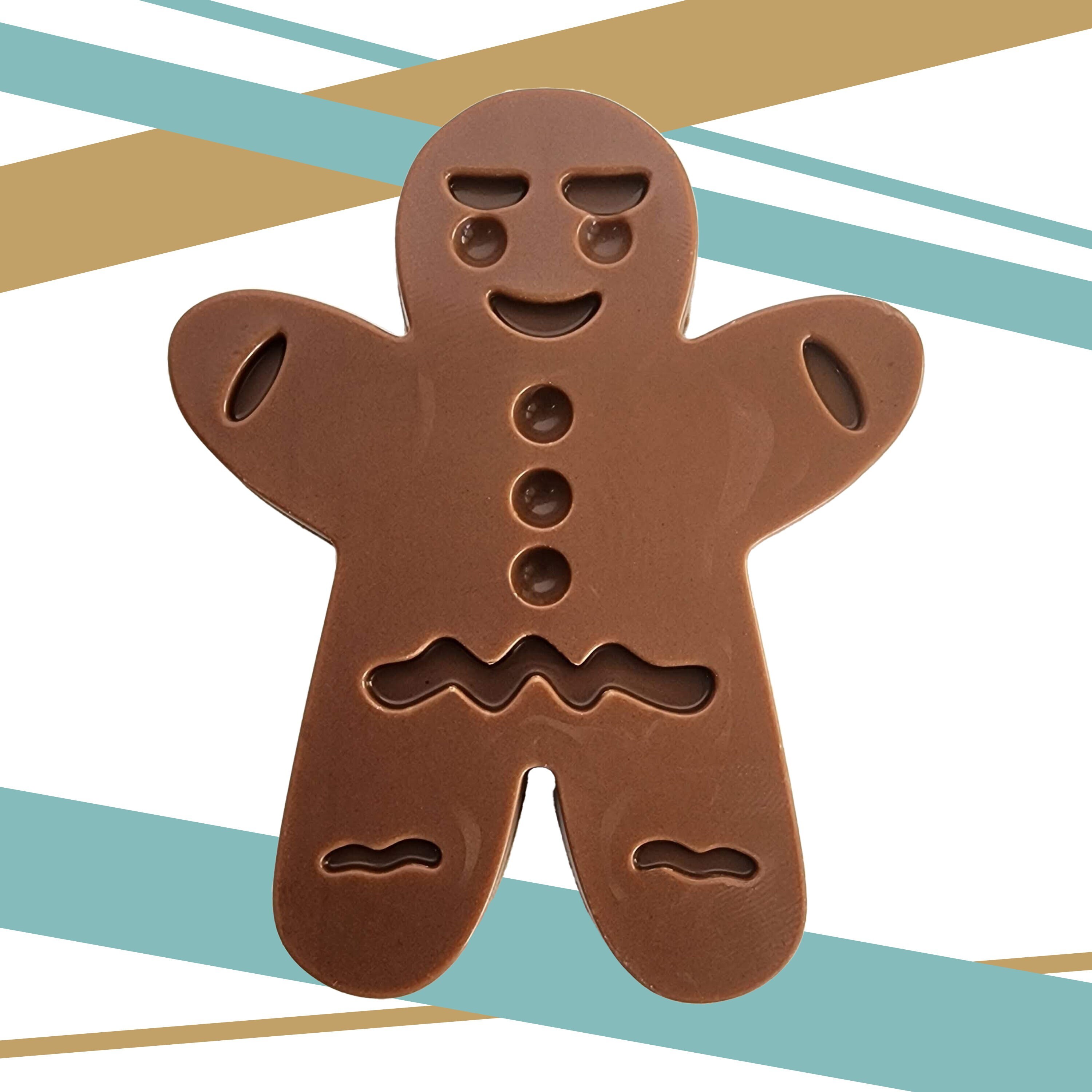 Gingerbread Man Chocolate Bar (box of 5) - Etsy