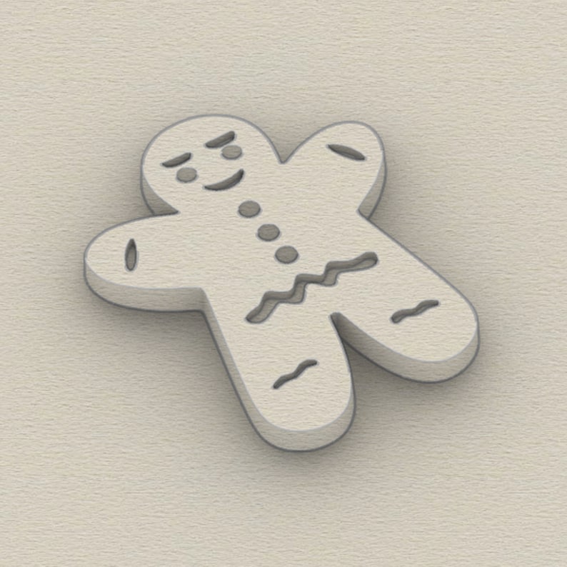 Gingerbread Man Chocolate Bar (box of 5) - Etsy