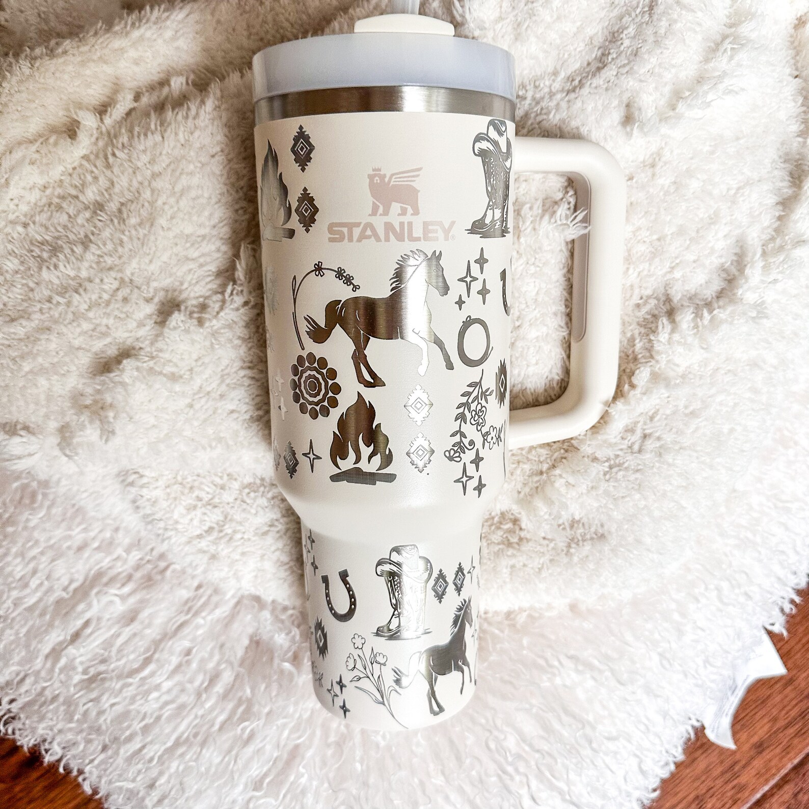 Country Western Stanley 40oz Quencher Horse Stanley Cup - Etsy UK