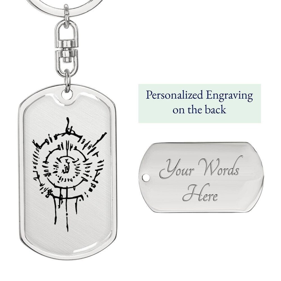 Astarion Tattoo Keychain for Him, Personalized Astarion Tattoo Keychain ...