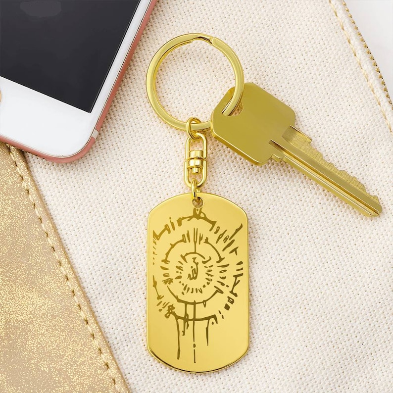 Astarion Tattoo Keychain for Him, Personalized Astarion Tattoo Keychain ...