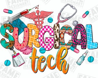 Surgical Tech Png Sublimation Design Download, Surgical Technician Png ...