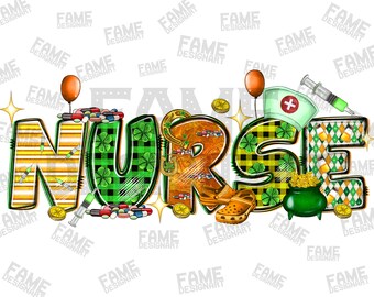 St. Patrick's Day Nurse Png Sublimation Design Download, St. Patrick's ...