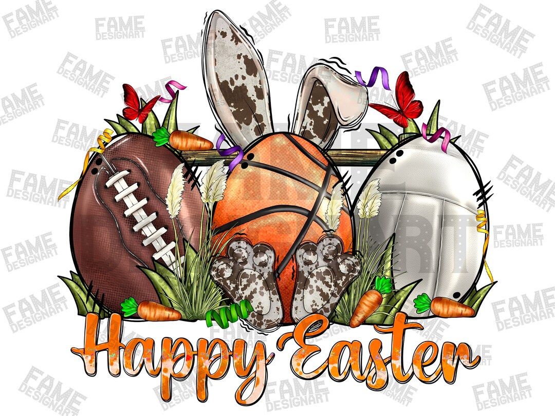 Happy Easter Sports Png Sublimation Design, Easter Png, Happy Easter ...