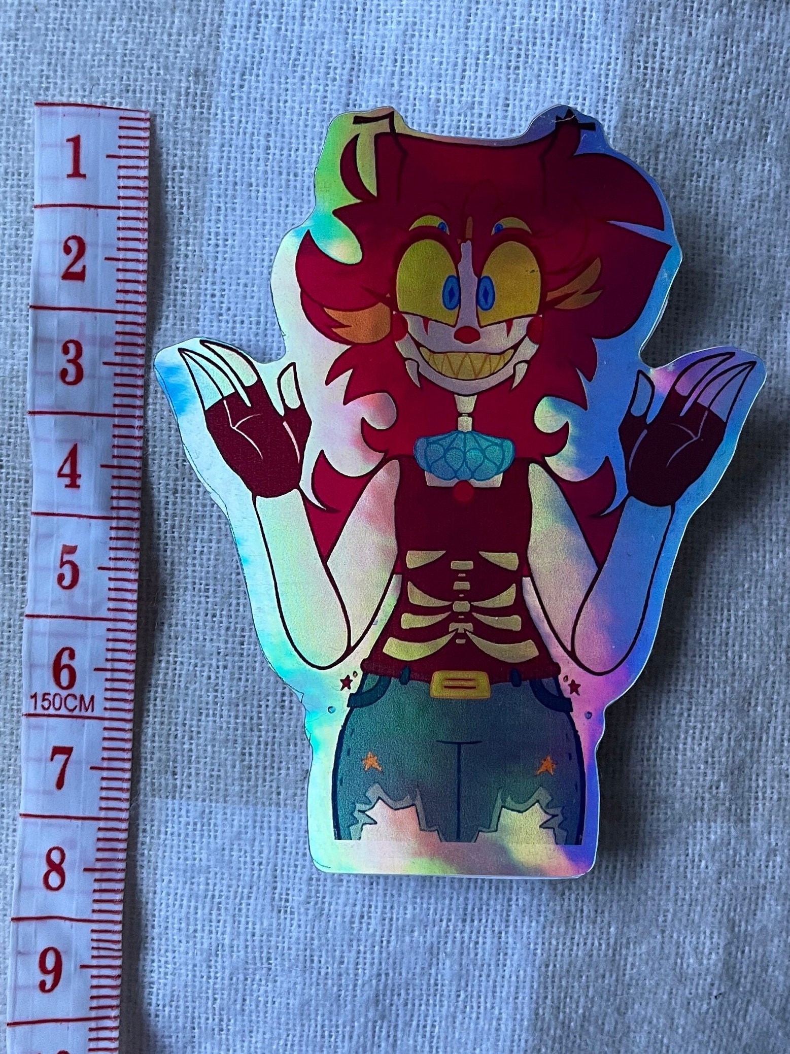 Hazbin Hotel OC Sticker Hazbin OC Holigraphic Sticker - Etsy