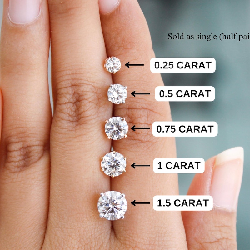 Diamond Earrings - Etsy