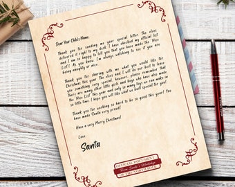 Letter From Santa - Etsy
