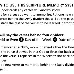 Scripture Memory System and Box - Etsy